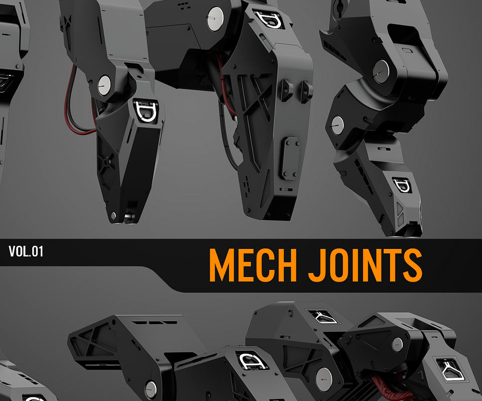Mech Joints - Kitbash