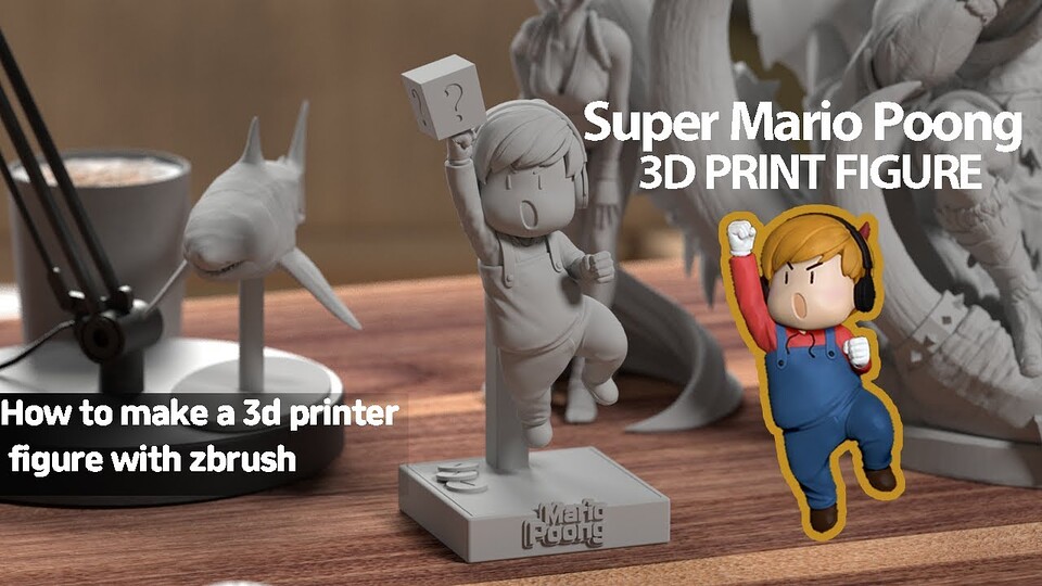 SuperMario Poong - Free 3D print model