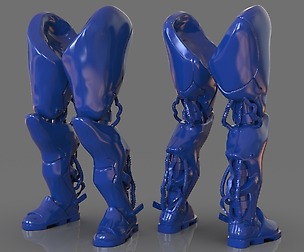 Robotic SCI-FI Legs base mesh