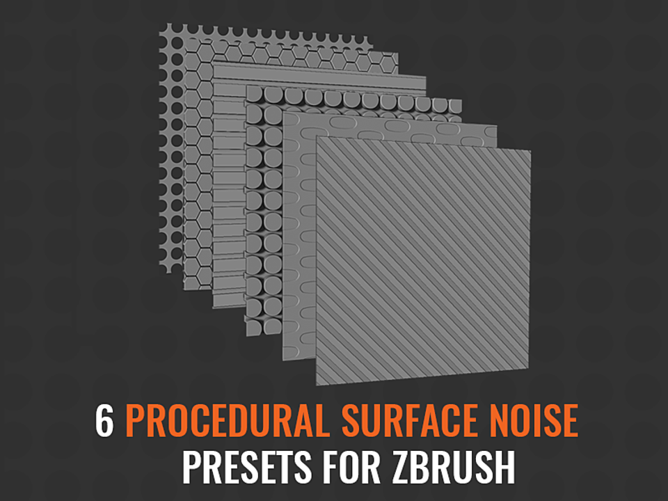 6 Surface Noise for ZBrush