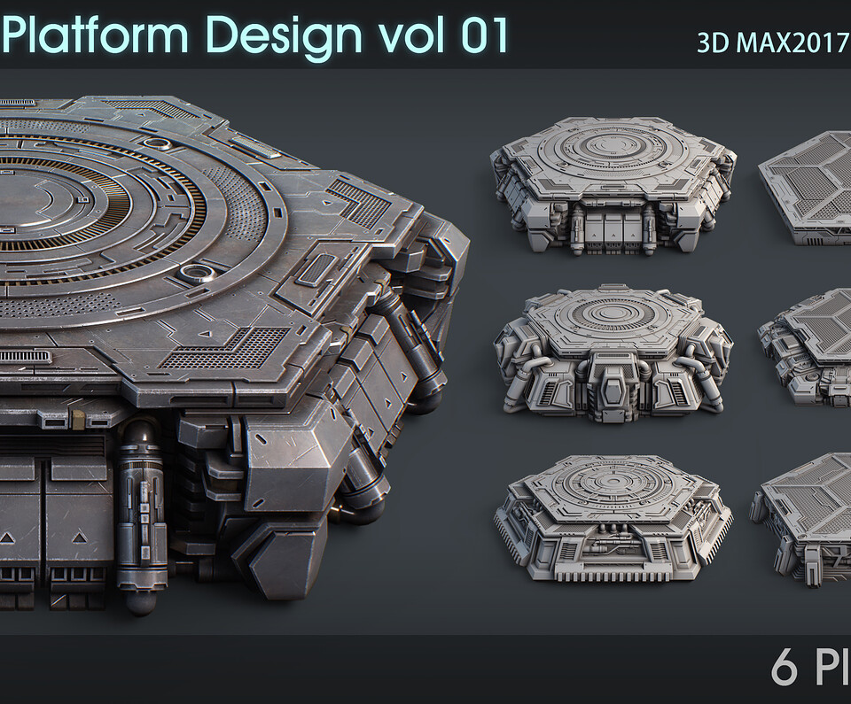 Sci-Fi Mecha Platform Kit Vol 1