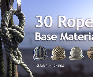 Rope Tileable PBR Material