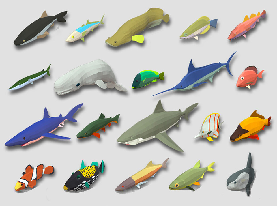 Fish Cartoon Collection Part 01 Animated