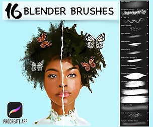 14 BLENDING brushes for Photoshop