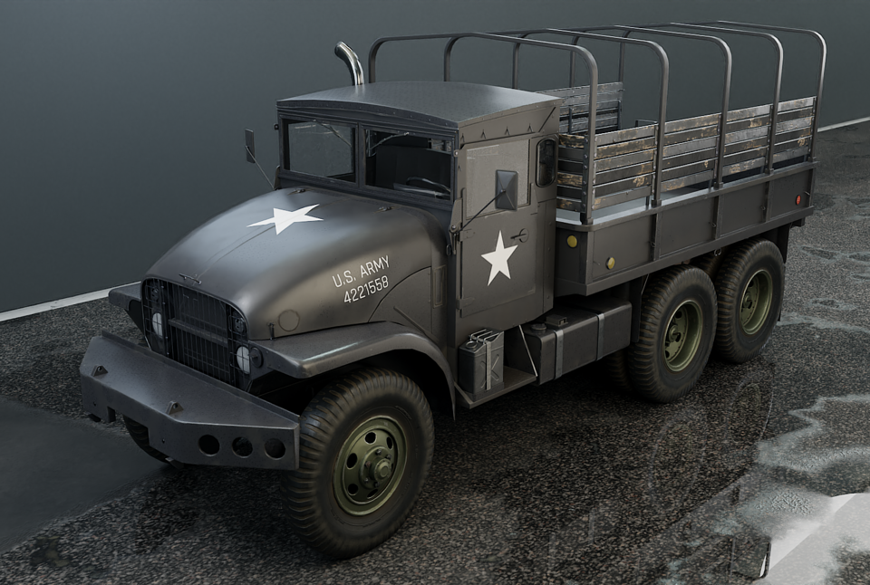 Truck GMC M135 3D model