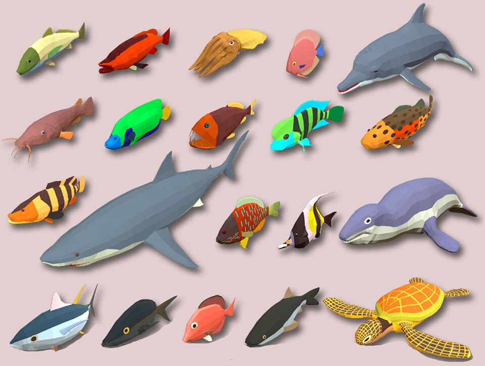 Fish Cartoon Collection Part 02 Animated