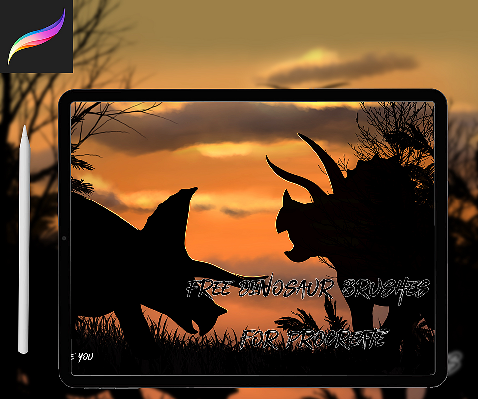 Free Dinosaur Brushes for Procreate Vol 6