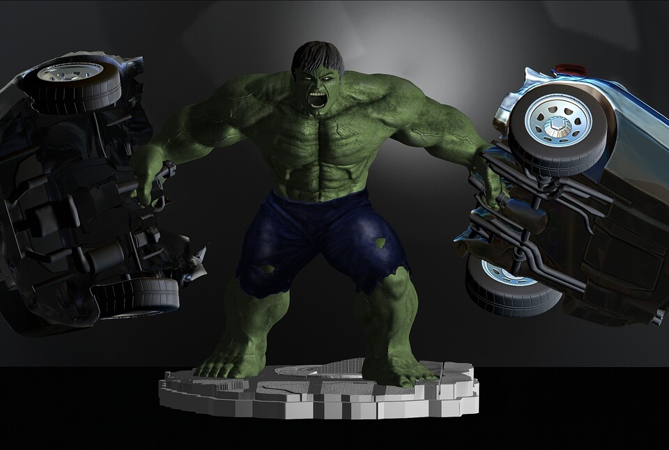 The Incredible Hulk 2008 File STL 3D Print Model