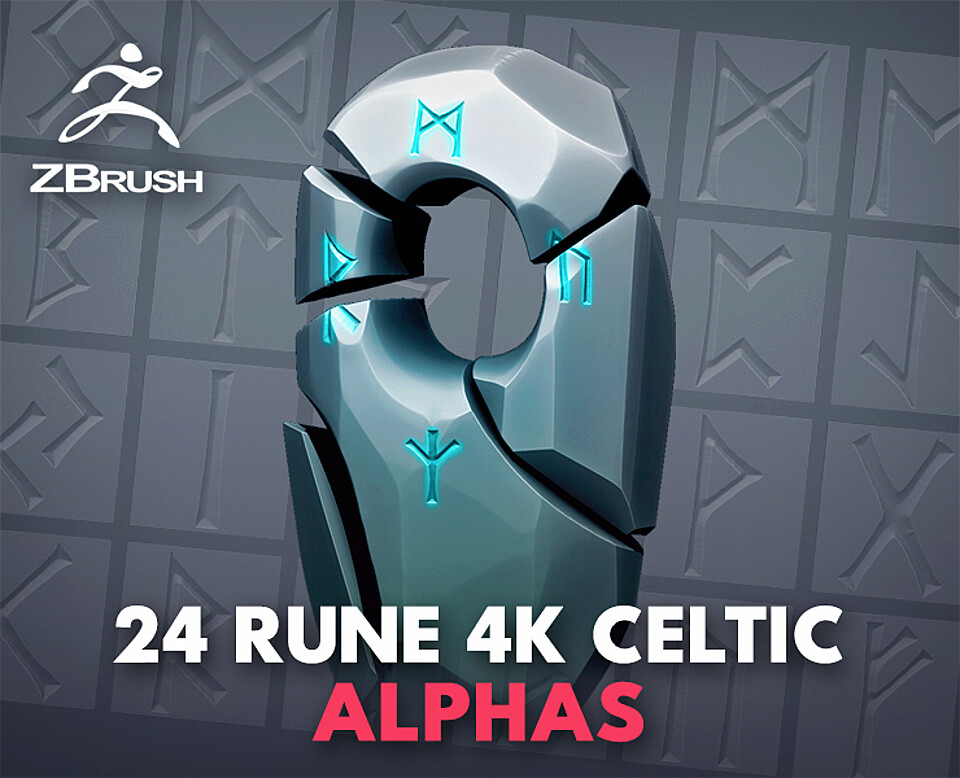 🍀 [New] 24 Celtic Runes Alpha 4K