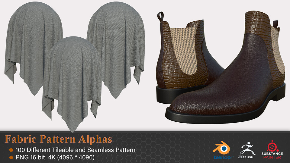 Fabric Pattern Alphas