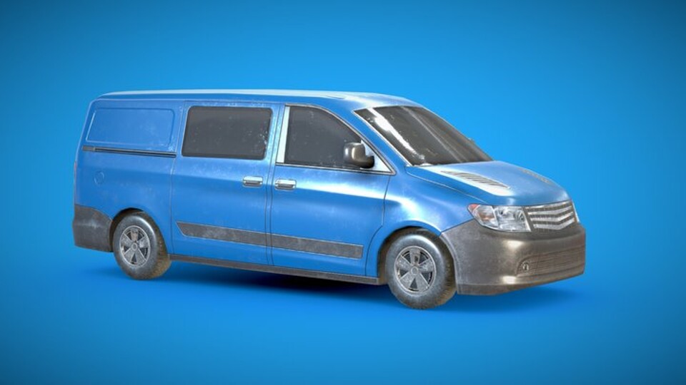 Generic Minivan Blue