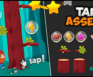 Lumberjack Spine 2D Flat Art Character