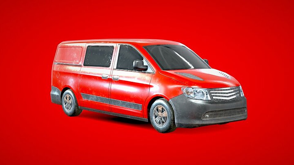 Generic Minivan Red