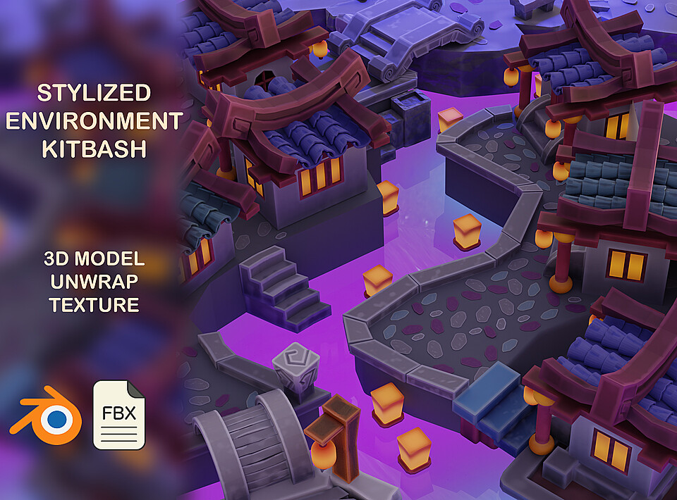 STYLIZED ENVIRONMENT KITBASH VOL1