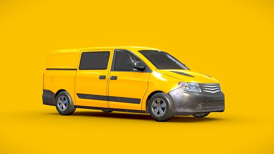 Generic Minivan Yellow