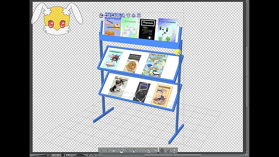 3D Material - CSP - Magazine shelf 01