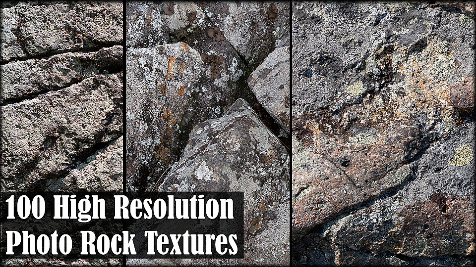100 High Resolution Photo Rock Textures