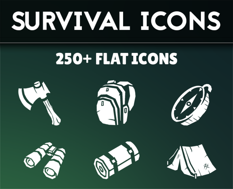 250+ Survival Flat Icons