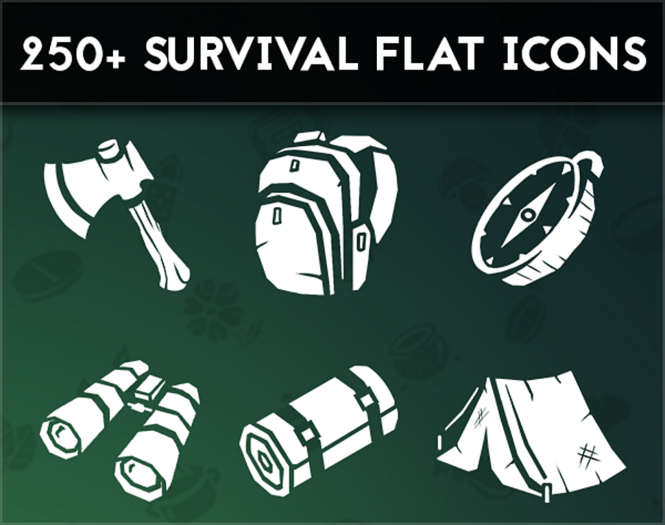 250+ Survival Flat Icons