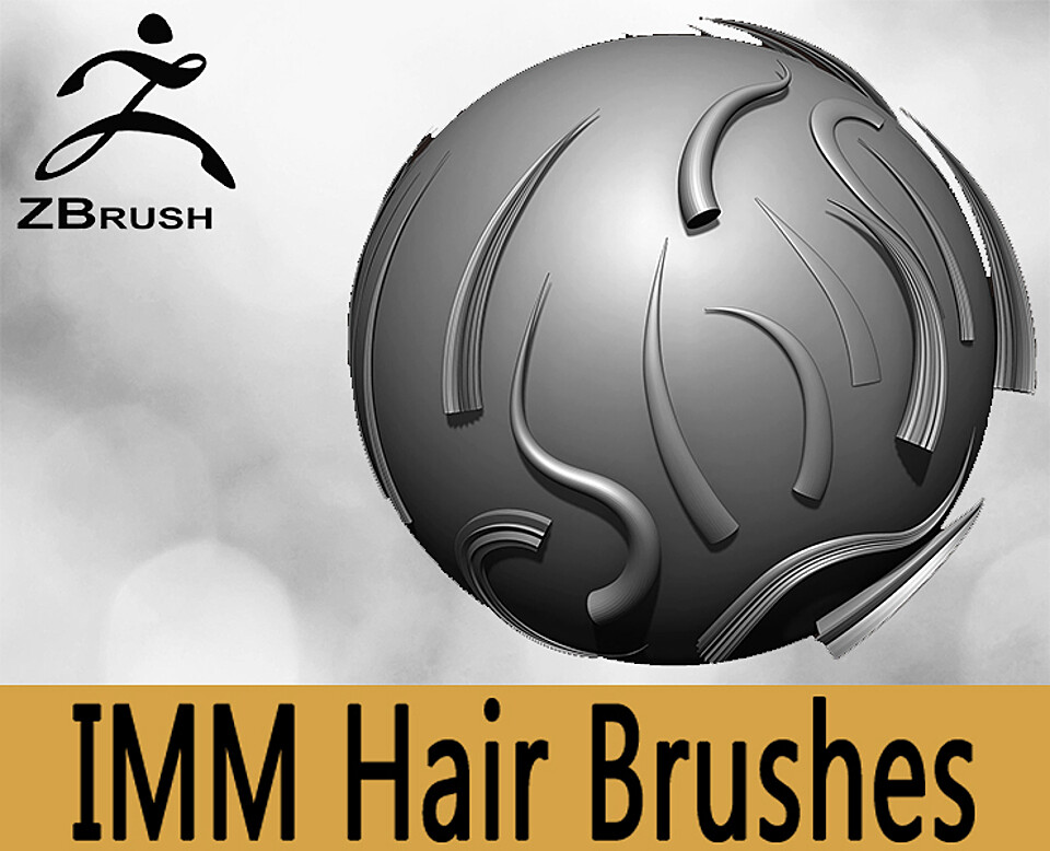 IMM Hair Brushes for ZBrush