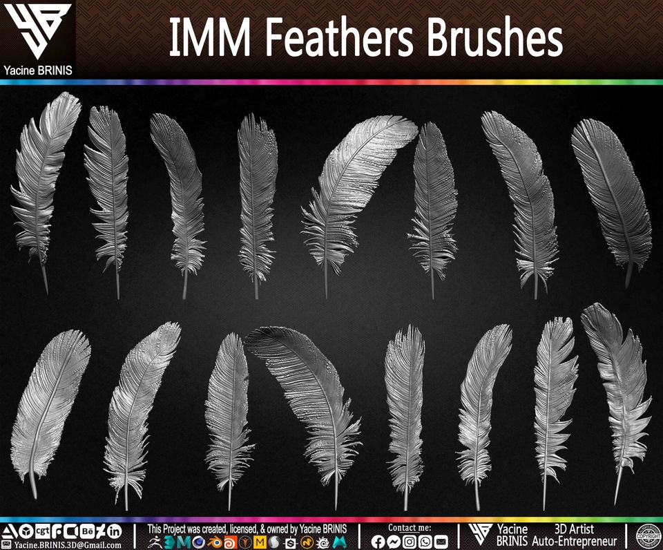 IMM Feathers Brushes