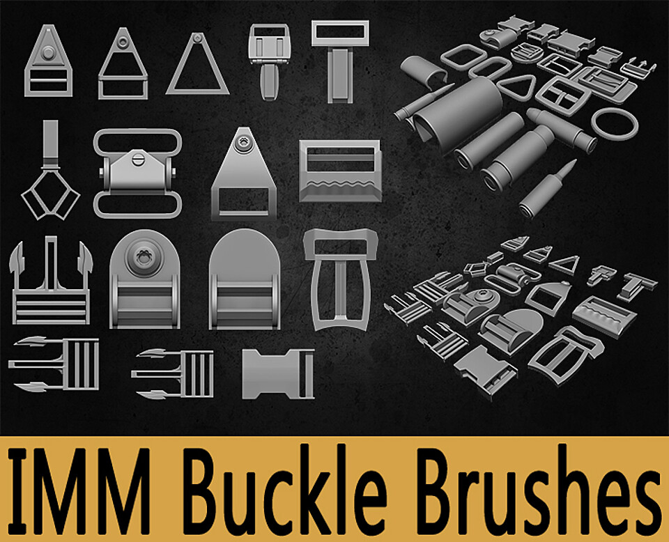 IMM Buckle Brushes and Bullet Brushes