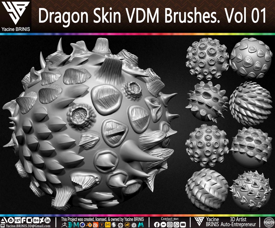 Dragon Skin VDM Brushes Volume 01