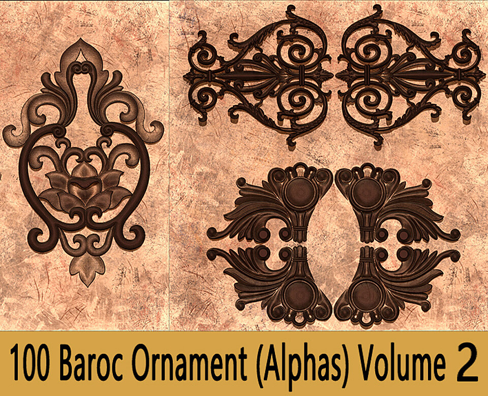 100 Baroc Ornament (Alphas) Volume 02