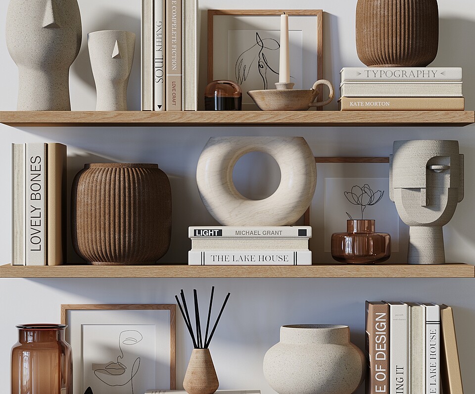 Decorative Set 01 Shelf