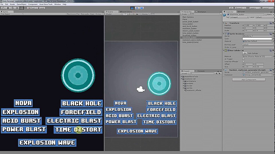 2d explosion sprites