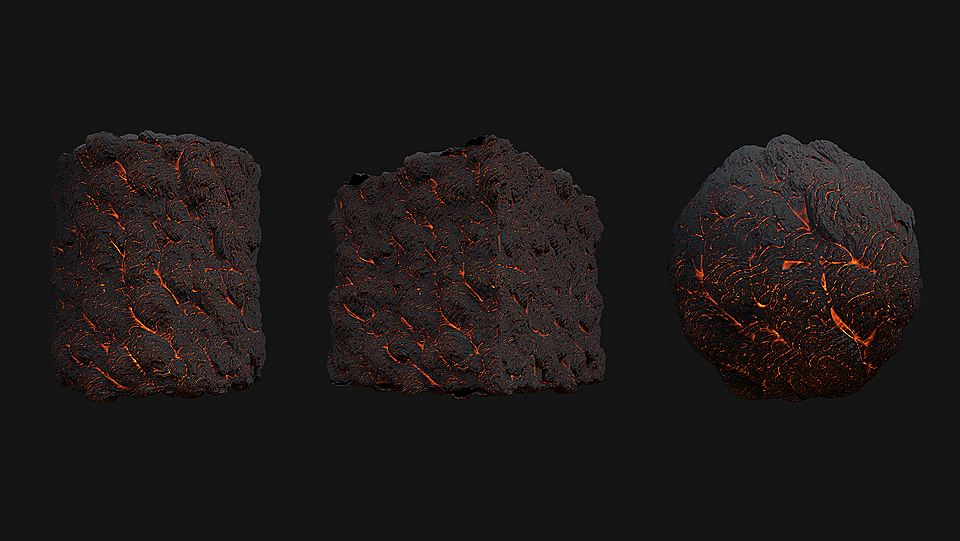 Stylized Lava PBR Texture