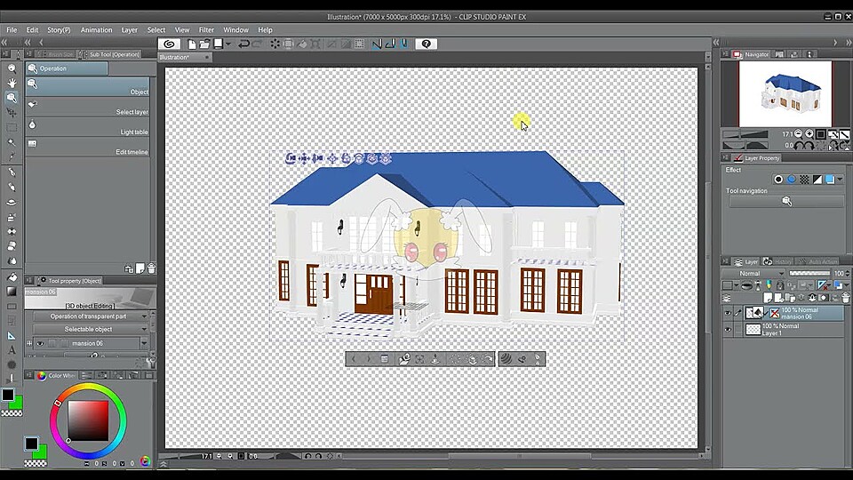 3D Material - Clip Studio Paint - Mansion 06