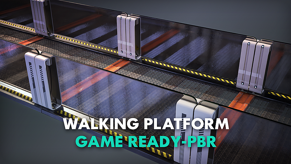 Modular Walking Platform -Game Ready- PBR