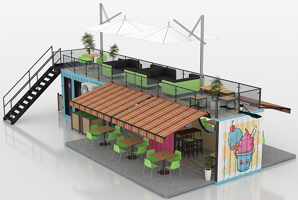Container Ice Cream Shop