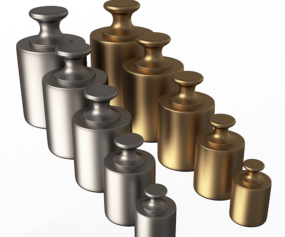 Antique Scale Weights Set