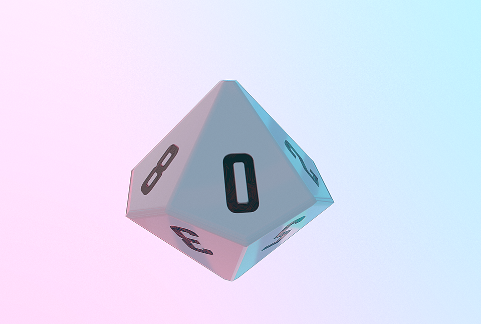 Dice d10 game ready PBR