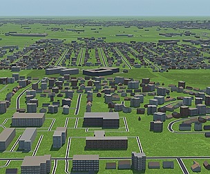 Paphos city Cyprus 3d model 30km