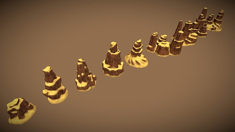 Stylized Rocks and Boulders 3