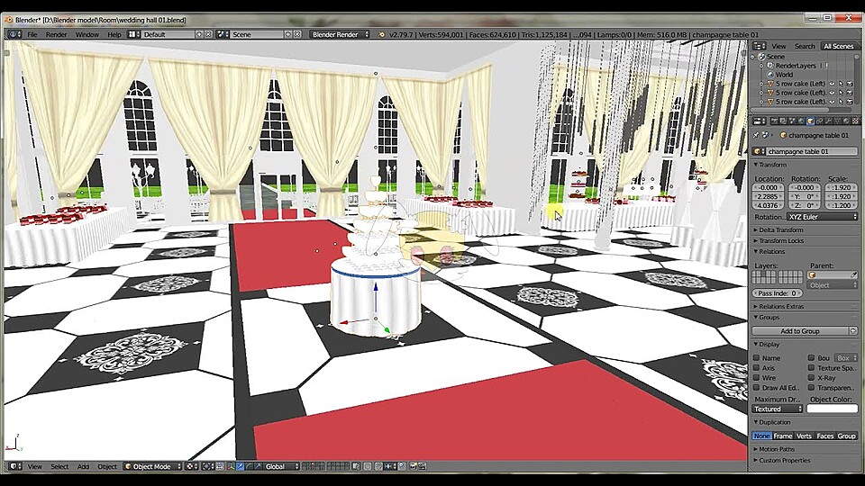 3D Material - CSP - Party Vanue 01