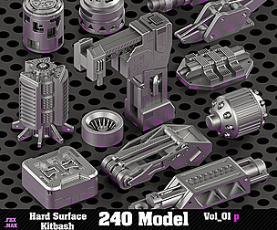 Mega Pack Kitbash 500 DETAILS