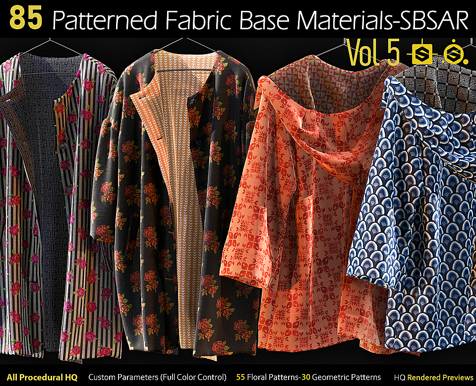 85 Patterned Fabric Base Materials-SBSAR