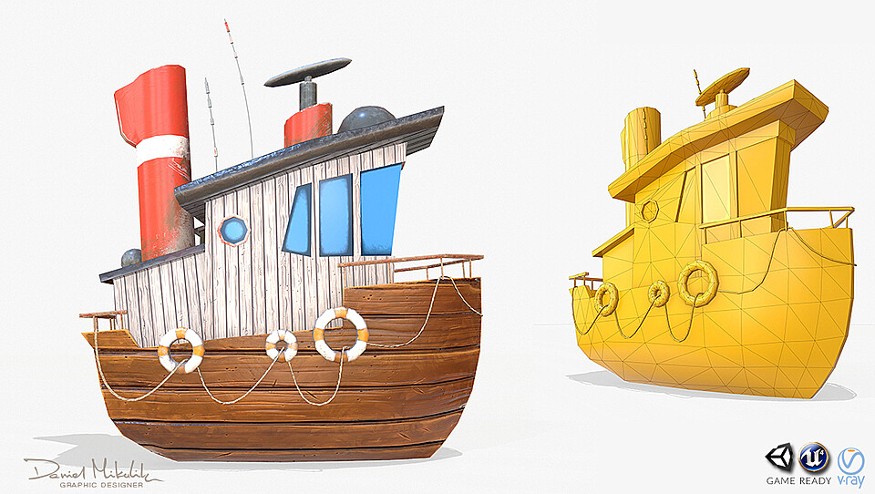 Cartoon Mini Boat