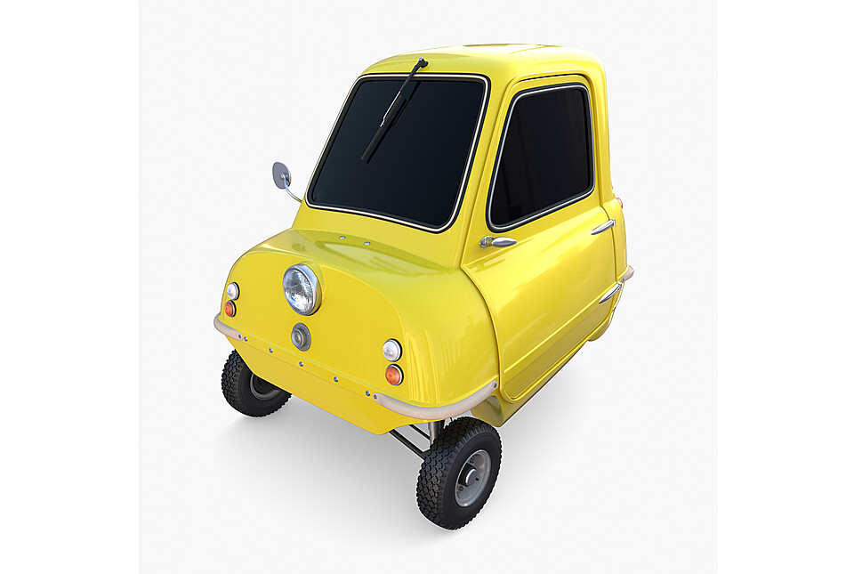 Peel P50 Yellow with chassis