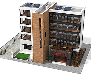 5 Office Building Collection 3D model