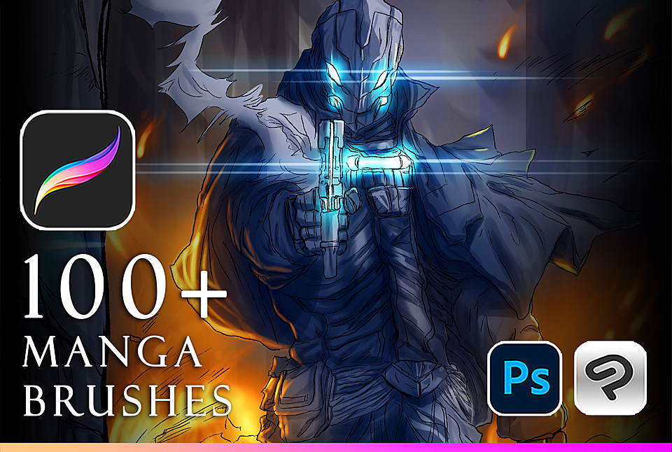 Anime & Manga Ultimate Procreate Brushes Pack