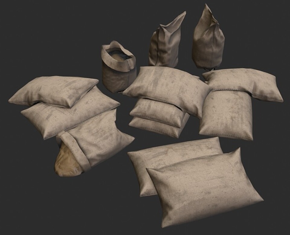 Military Sand Bags Assets 02