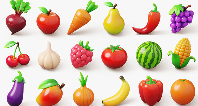 Video Game Fruit and Veg That Are Good Enough to Eat - Cubebrush
