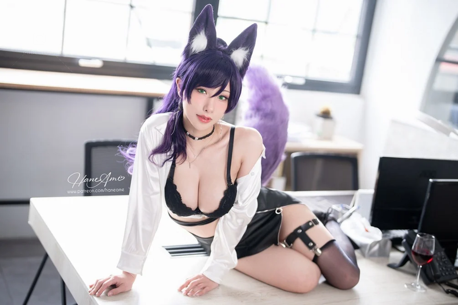 【2023 JUNE set】Seki Vtuber sexy OL foxy cosplay HaneAme