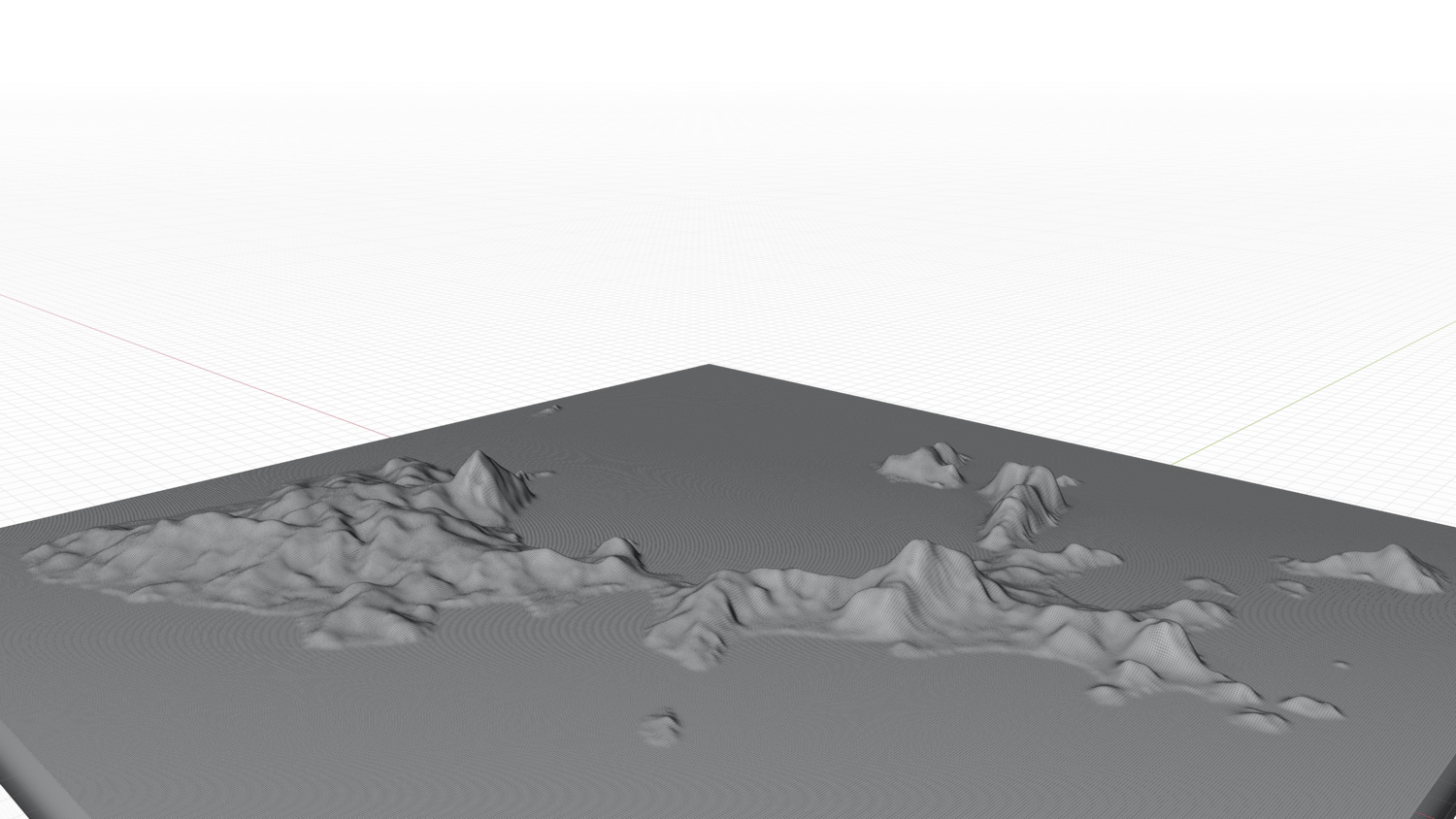 Padar Island full 3d model terrain