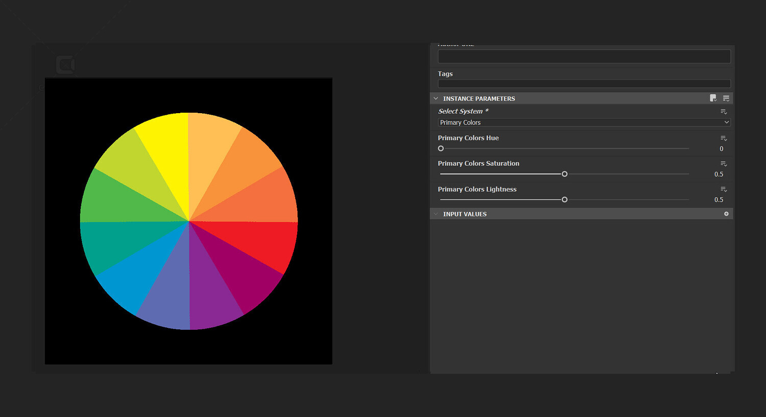 Color Palette Generator Substance for Painter